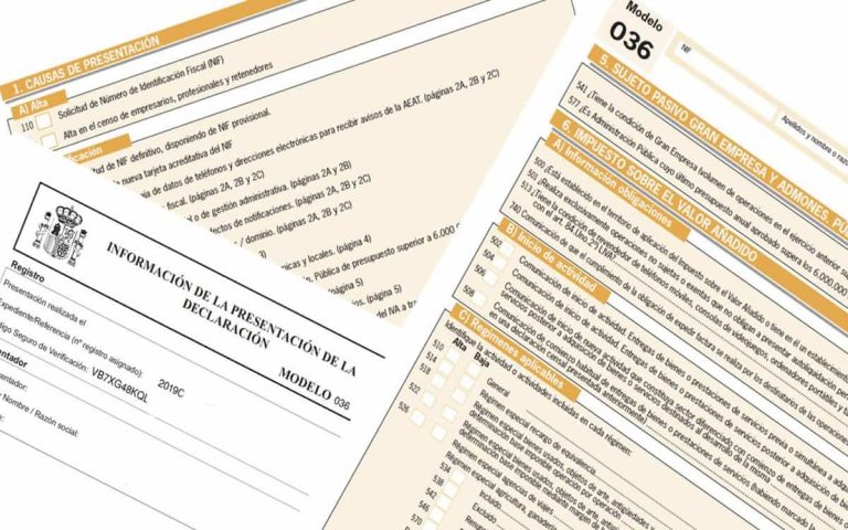 Para qué sirve el modelo 036 y cuándo es obligatorio rellenarlo ...